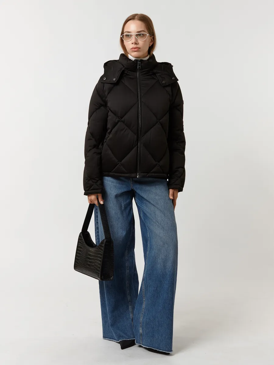 Calvin klein hooded puffer store